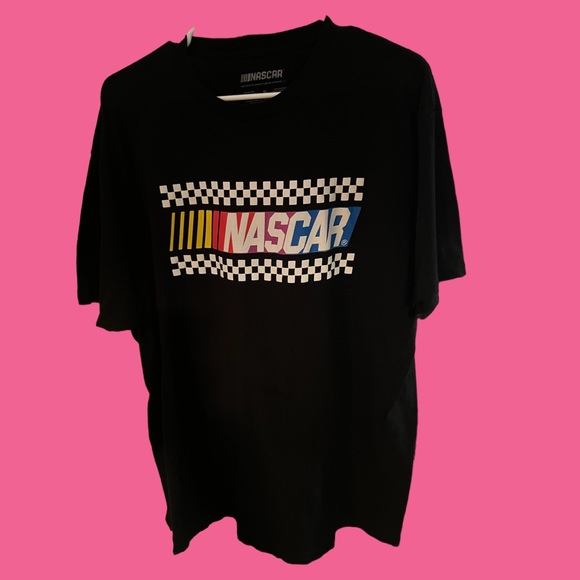 Nascar | Shirts | Nascar Racing Stripes Logo Black Short Sleeve Tshirt ...